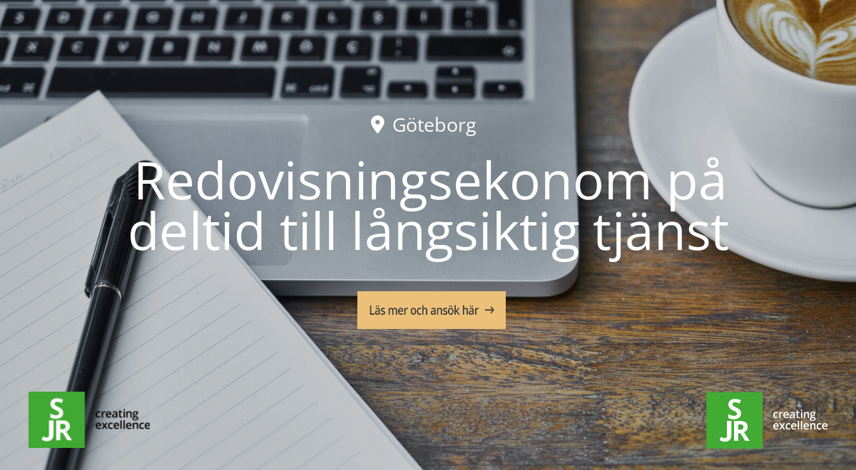 Redovisningsekonom på deltid till långsiktig tjänst - SJR