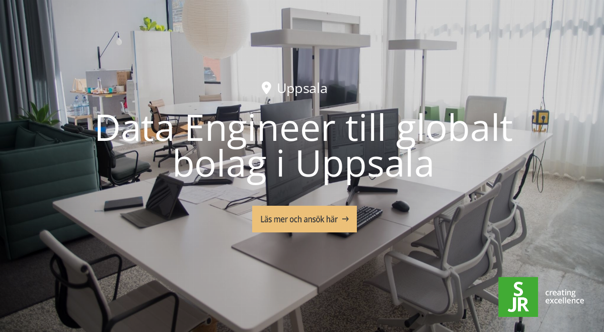 Data Engineer till globalt bolag i Uppsala - SJR