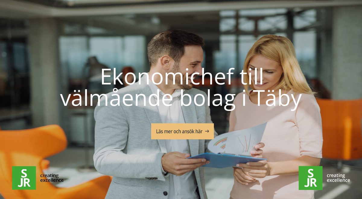Ekonomichef till välmående bolag i Täby - SJR