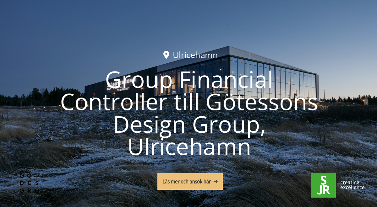 Group Financial Controller till Götessons Design Group, Ulricehamn - SJR