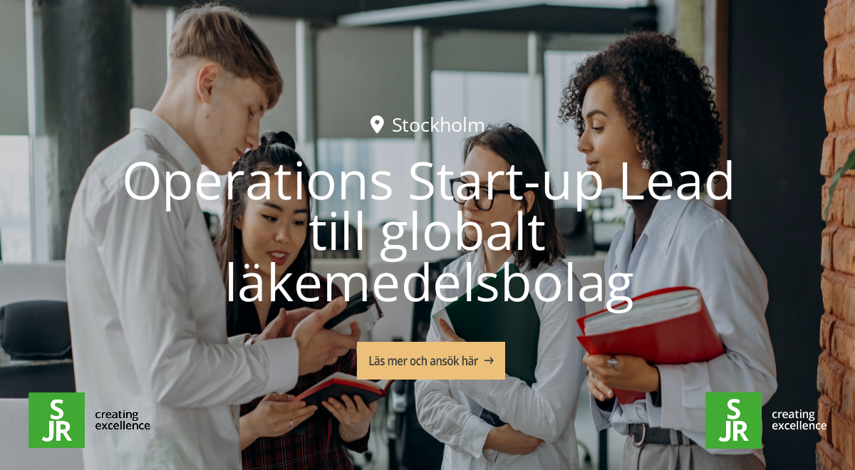 Operations Start-up Lead till globalt läkemedelsbolag - SJR