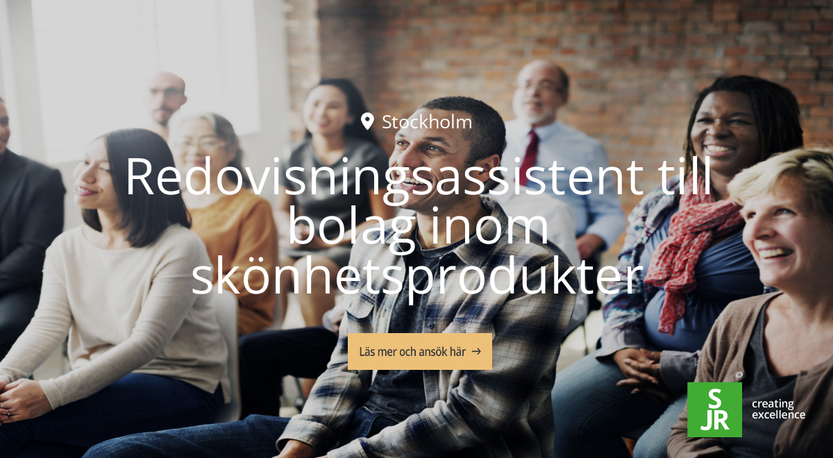 Redovisningsassistent till bolag inom skönhetsprodukter - SJR