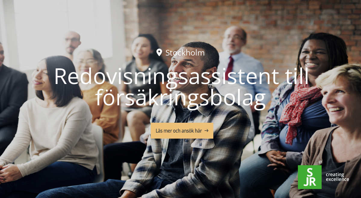 Redovisningsassistent till försäkringsbolag - SJR