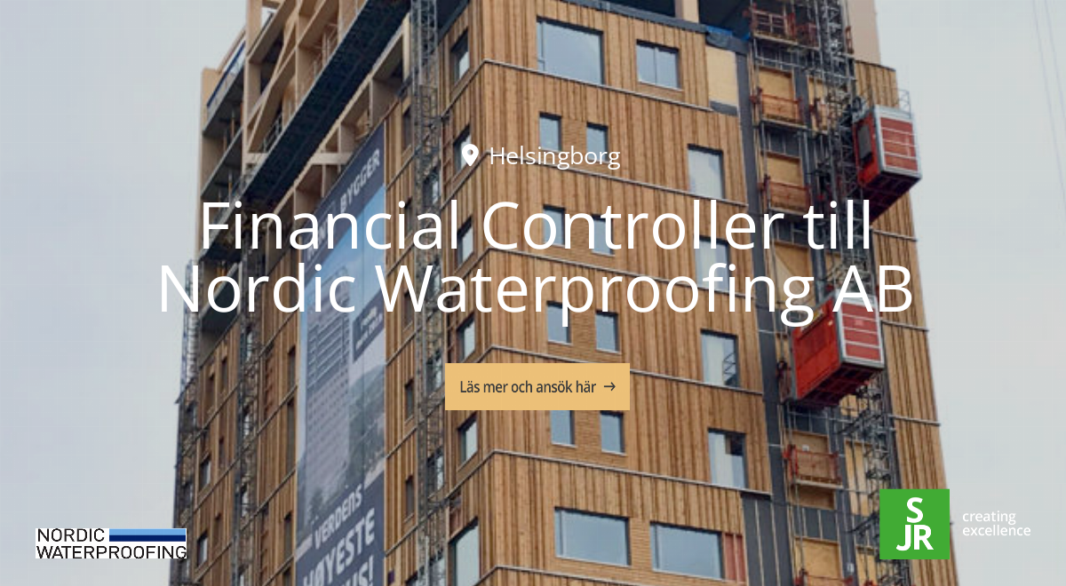 Financial Controller till Nordic Waterproofing AB - SJR